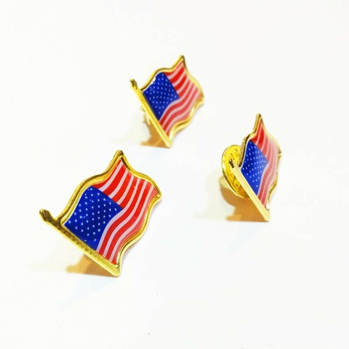 Lot of 20-500 AMERICAN FLAG LAPEL PINS United States USA Hat Tie Tack ...