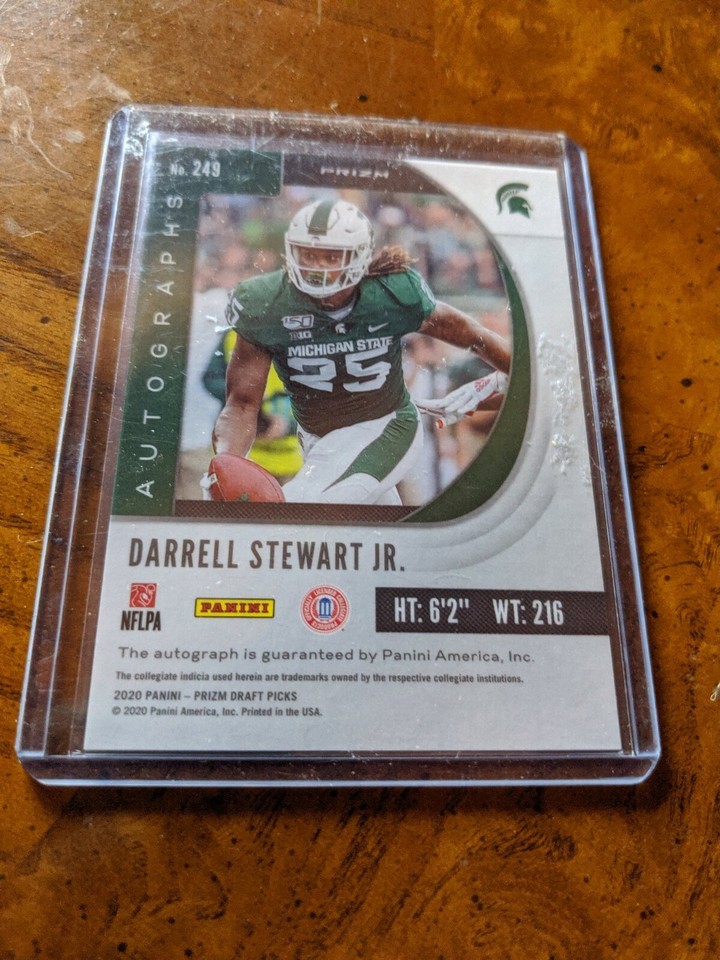 Darrell Stewart Jr 2020 Panini Prizm Draft Picks Silver Prizm Auto ...