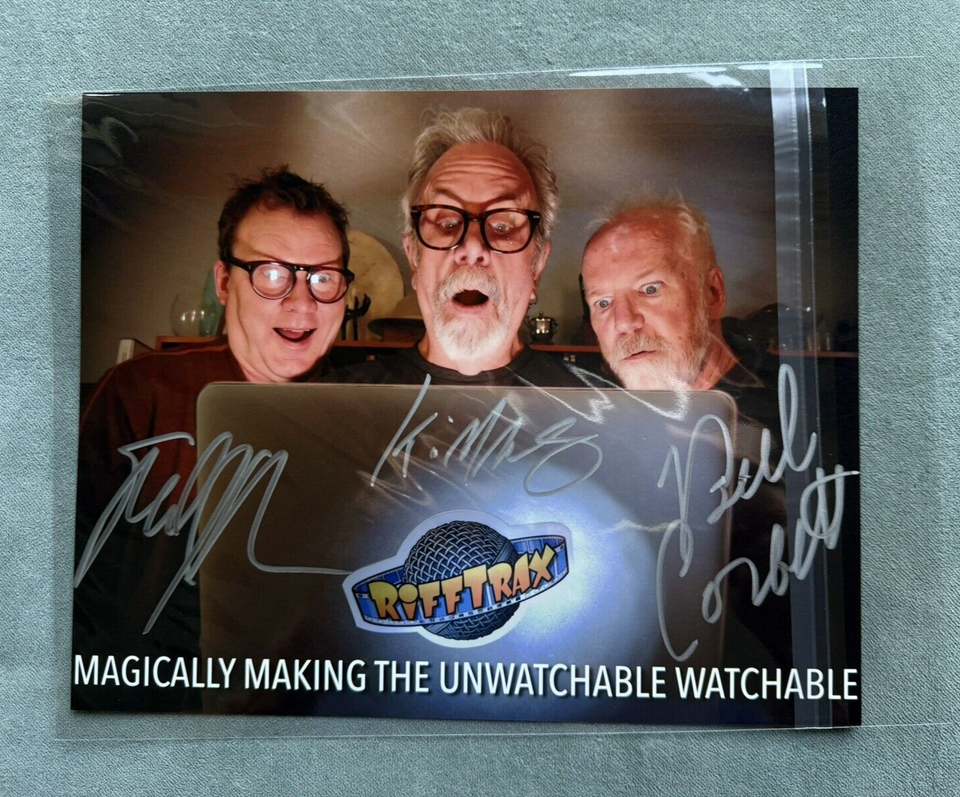 Rifftrax - Autographed Photo by Mike, Kevin & Bill! UNWATCHABLE Version ...