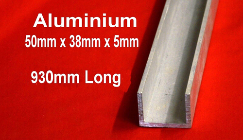 Aluminium channel -- 50mm x38mm x 5mm - 930mm long -- Unused off cut ...