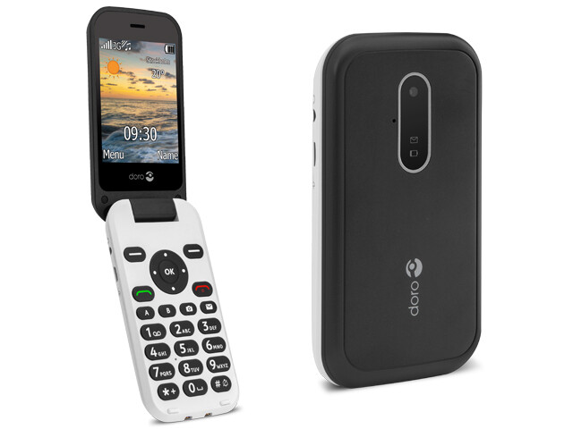 Doro 6040 Dual Sim Card & Micro Sd Camera Mobile Phone - Black Unlocked ...