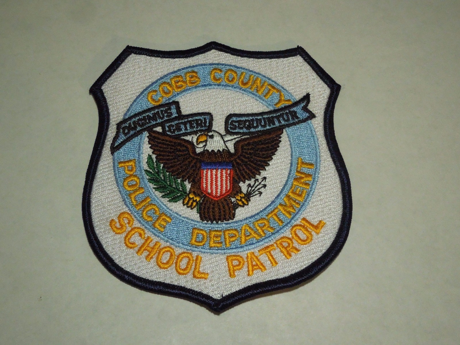 Cobb County Georgia Police Department School Patrol Eagle Seal Iron On ...