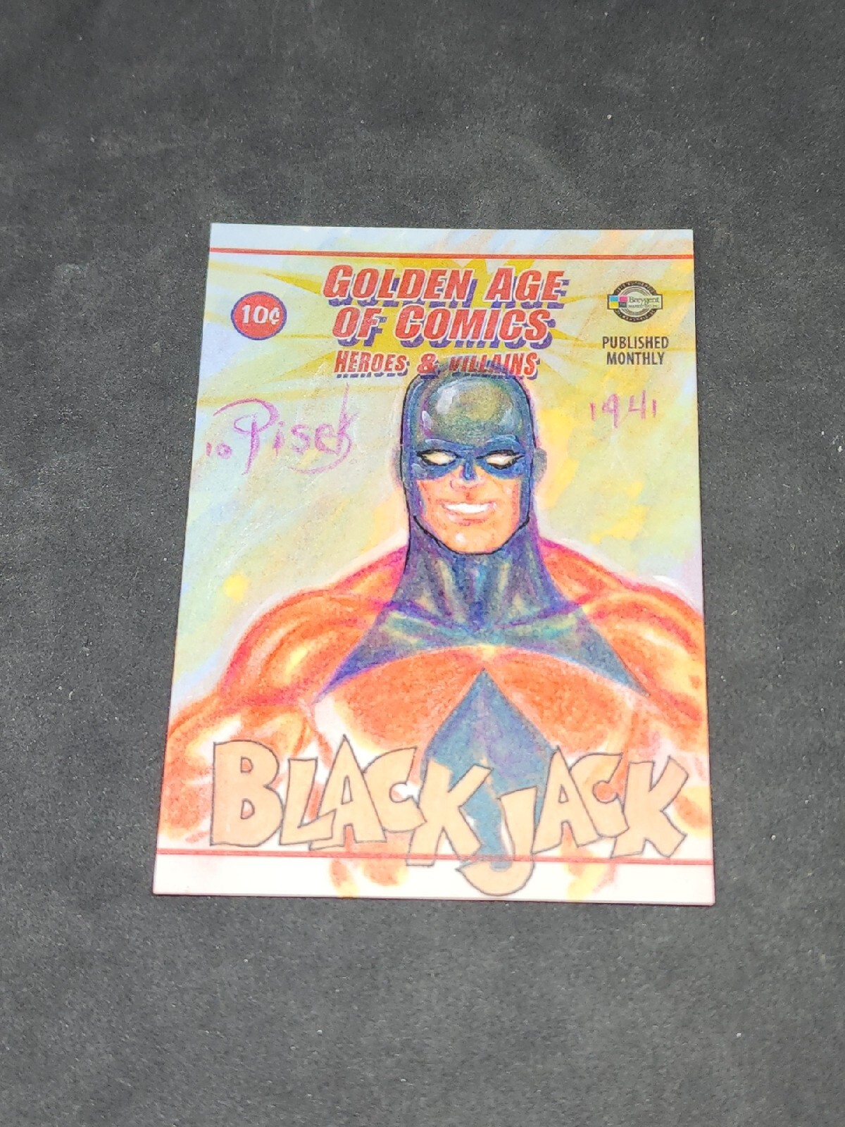Blackjack Artist SKETCH by Bennett Pisek - Golden Age of Comics 1/1 one ...