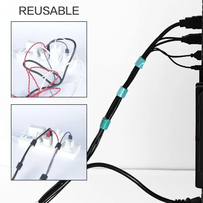 VELCRO Hook and Loop Double Sided Cable Ties Reusable Straps | eBay