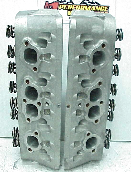 2 GM SB2.2 Ported Aluminum Heads #12480011 with 7mm Titanium Valves ...