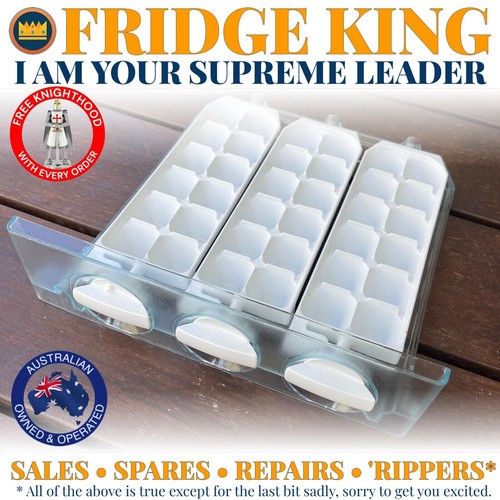 1461080 Westinghouse fridge freezer triple ice cube maker tray WSE6100 ...