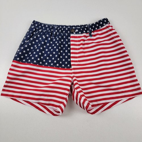NWOT Men's Chubbies Shorts The Mericas M Red White Blue American Flag ...