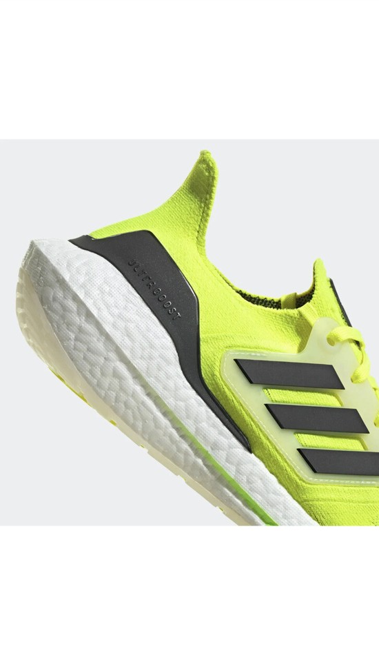 Men's Adidas UltraBoost 22 Running Shoes Solar Yellow / Black Sz 12 ...