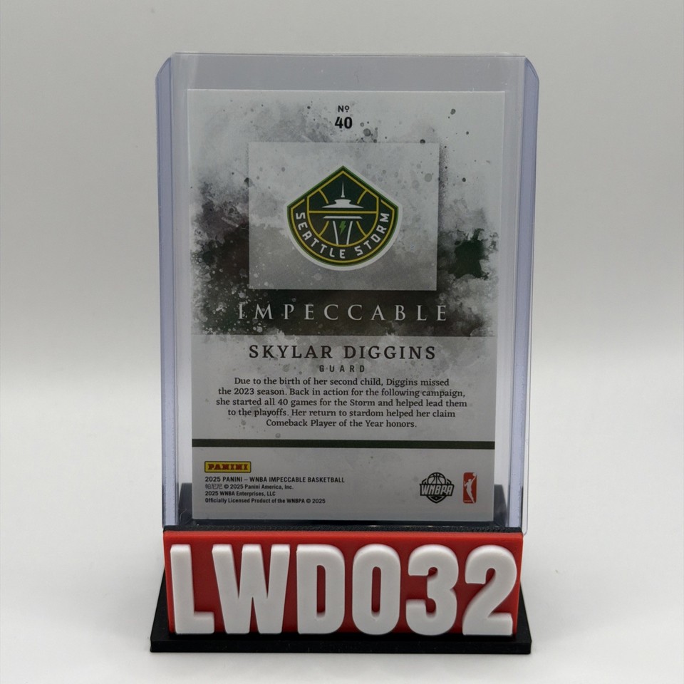 2025 Panini Impeccable WNBA Skylar Diggins #/75 Seattle Storm | eBay
