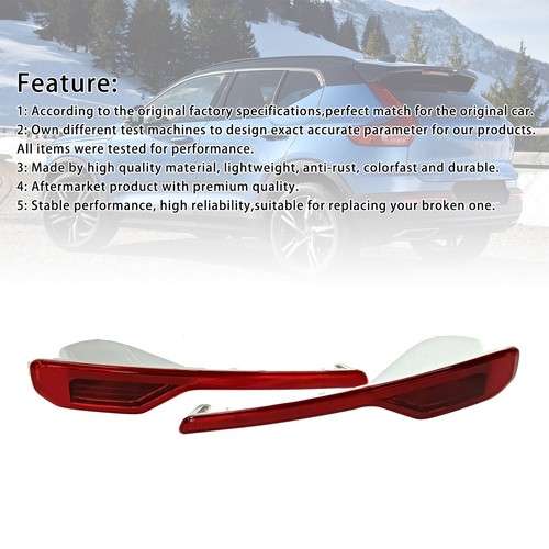 Left+Right Rear Bumper Reflector Light Without bulb 31656865/66 For ...