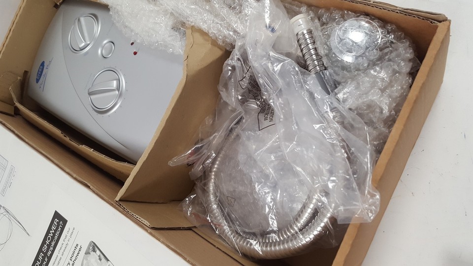 Creda Florida Plus 9.5kW Electric Shower Silver - Brand New in Box ...