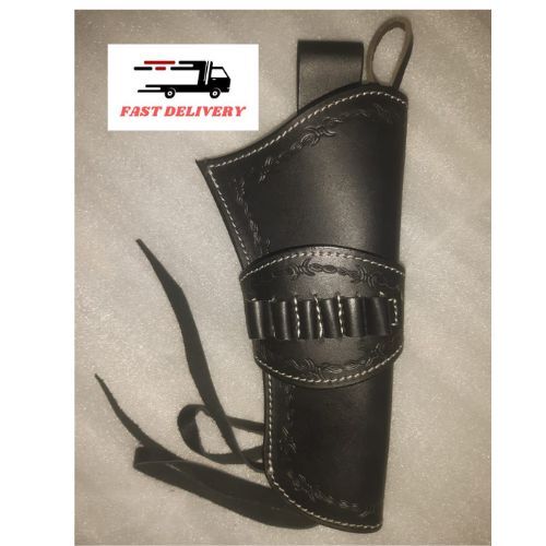 Western Holster Cowboy Tooled Leather Gun Case Pistol Holsters Revolver ...