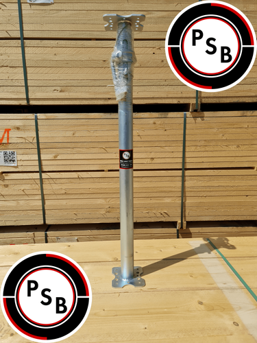 2 x Size 0 Acrow Acro Props Zinc Plated 1.041m-1.829m - Temporary Green ...