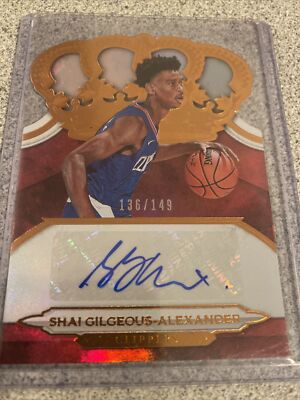 2018-19 CROWN ROYALE SHAI GILGEOUS-ALEXANDER AUTOGRAPH /149 MINT | eBay
