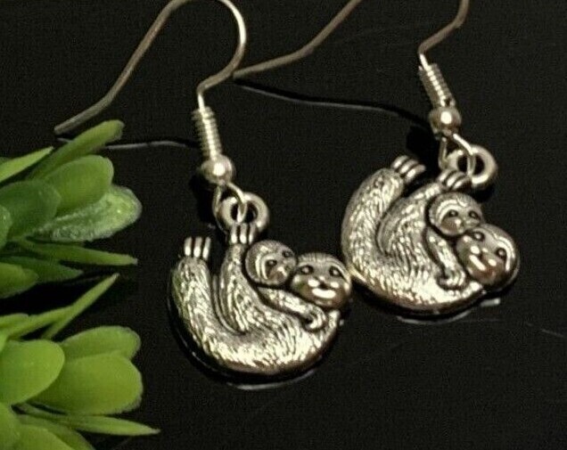 Sloth Earrings, Sloth Jewelry, Gift Idea, Mother's Day Earrings, Cute ...