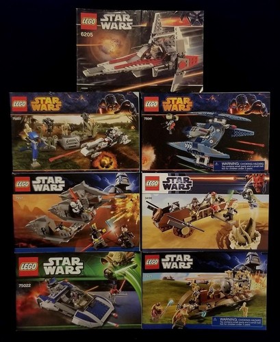 LEGO 6205 7929 7957 9496 75022 75037 75041 Star Wars INSTRUCTION ...