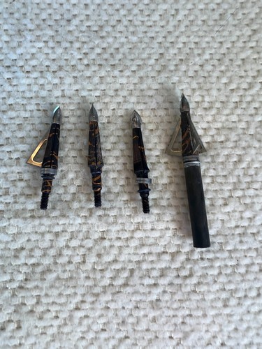 Orange and Black 3 blade Broadheads | eBay