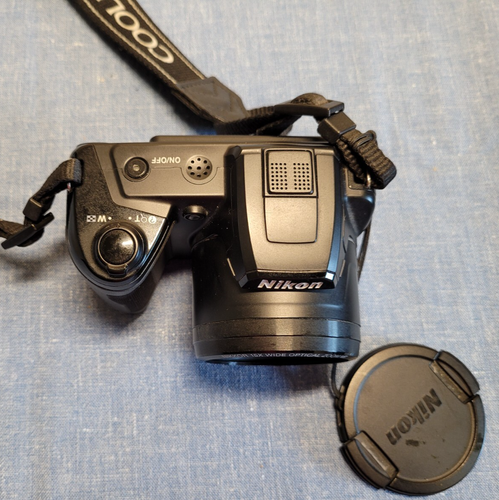 Nikon COOLPIX L105 12.1MP 15X Optical Zoom Digital Camera AS IS. NO ...