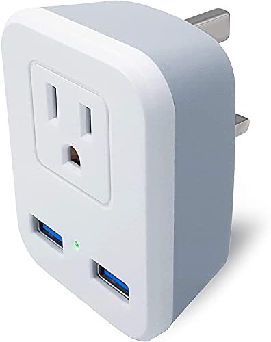 UK Ireland Power Plug Adapter Type G Travel Adapter for US to London ...