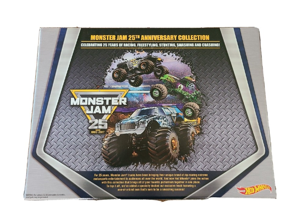 Hot Wheels Monster Jam 25th Anniversary Collection 12-Pack With ...
