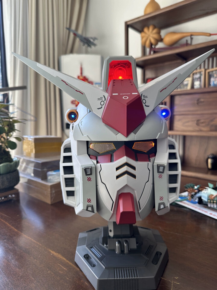 Anime Mobile Suit Gundam RX-78 Cosplay Wearable Helmet Mask Light up ...