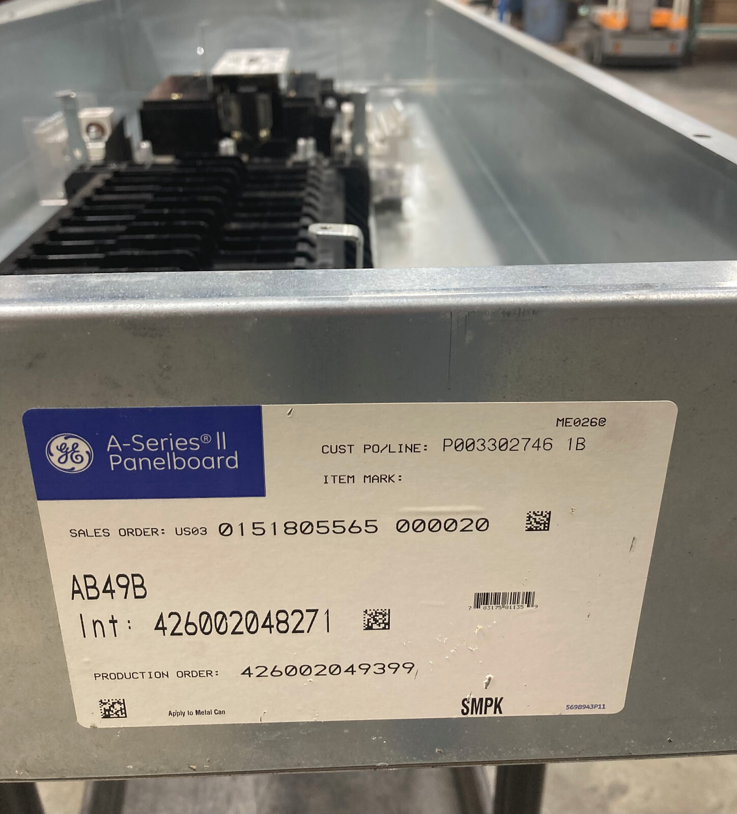 GE AQF3242LB Panelboard + AB49B Can + AF49S Cover 225A 208/120V 3Ph 4W ...