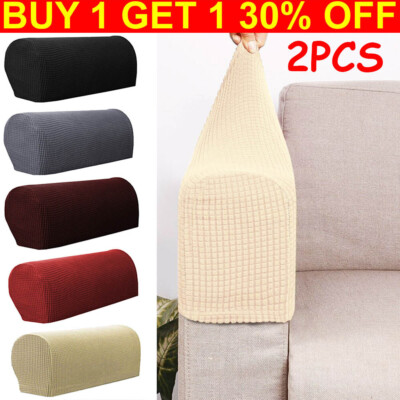 2PCS Removable Arm Stretch Sofa Couch Chair Protector Armchair Covers ...