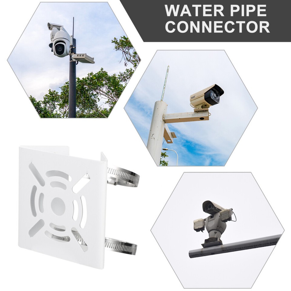 Camera Pole Mount Iron Fixed Bracket Security Camera Camera Bracket For ...