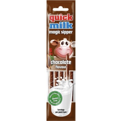 15 Straws Quick Milk Magic Straw Sippers -CHOCOLATE FLAVOUR | eBay UK