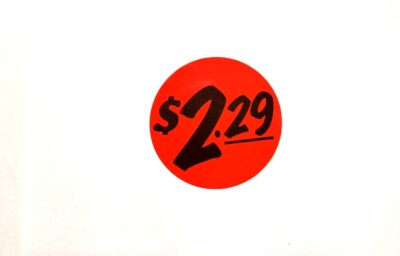 $2.29 Discount Pricing Labels Price Point Sale Adhesive Sticker Label ...