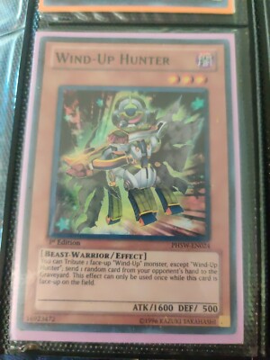 Yugioh Wind-Up Hunter PHSW-EN024 Super Rare 1st Edition LP | eBay
