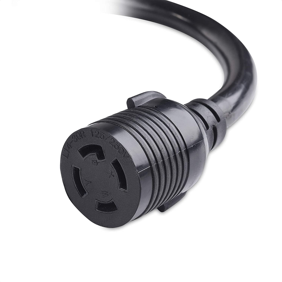 4 Prong 30 to 50 AMP Adapter Generator RV Cord 1.5 Feet NEMA 14-50P to ...