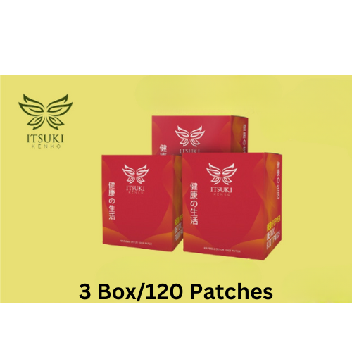 3X Itsuki Kenko Red Pepper & Herbal Foot Pads Patch Detoxifying - DHL ...