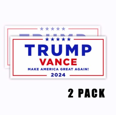 TRUMP VANCE 2024 Bumper Sticker | Vinyl | Water-resistant | eBay