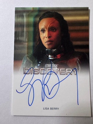 Star Trek Discovery Season 5 Lisa Berry Full Bleed Autograph | eBay