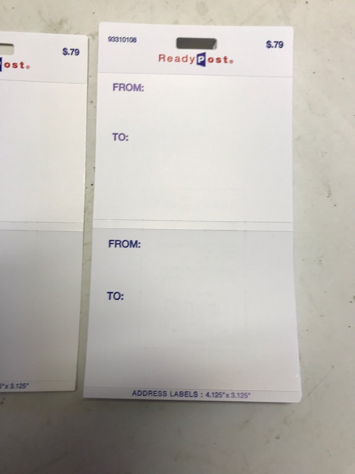 Ready Post address labels 50x2 100 Labels Total. | eBay