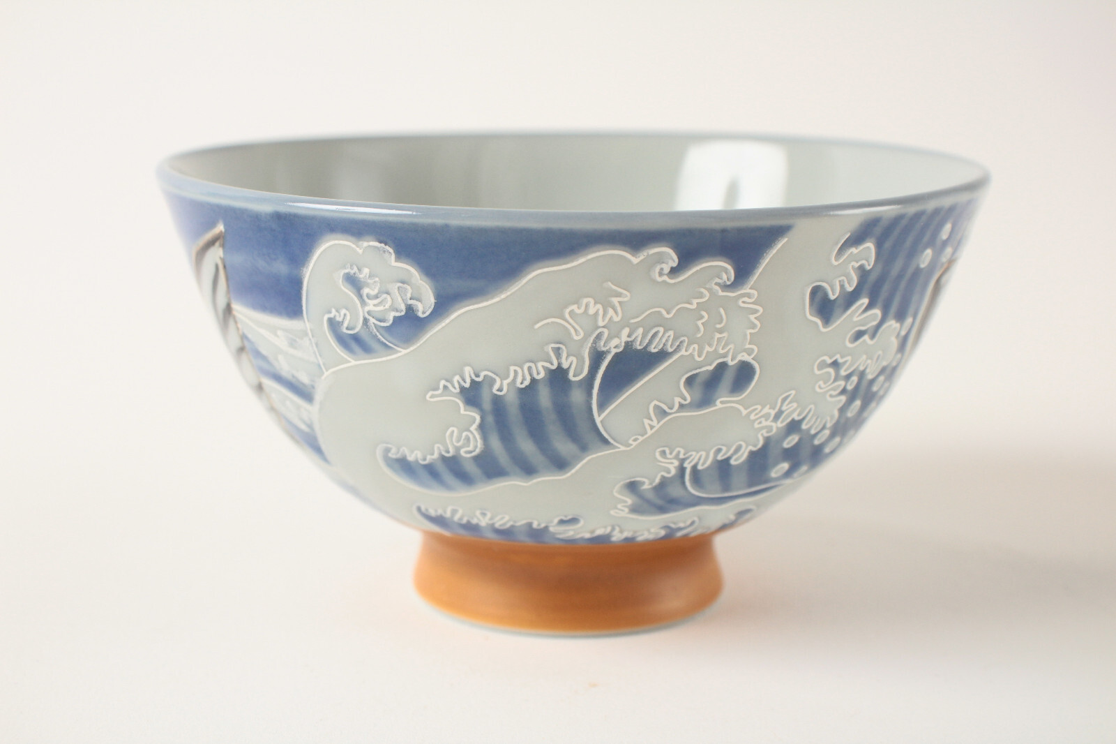 Mino ware Japanese Ceramics Rice Bowl Blue Whale & Sun made in Japan | eBay