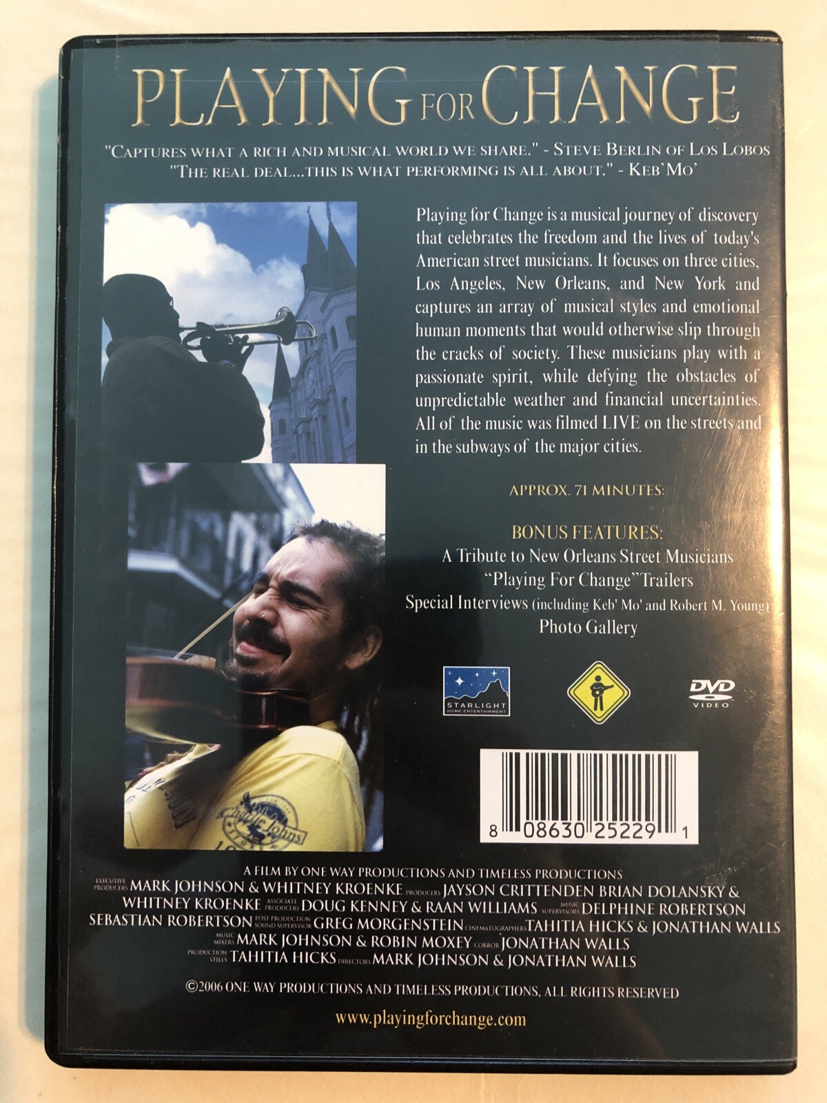 Playing for Change DVD 2006 A Cinematic Discovery of Street Music In ...