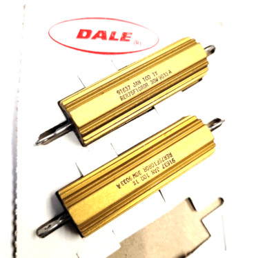 DALE 30 watt 10 Ohm RESISTORS 4pcs ALUMINUM HOUSING RER75f10F led ...