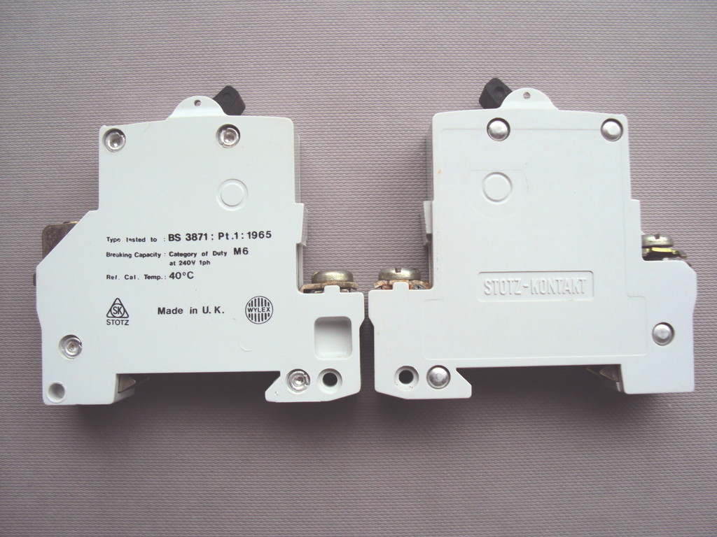 WYLEX NB 5 6 10 15 16 20 30 40 AMP TYPE 1 2 & B MCB TRIP CIRCUIT ...