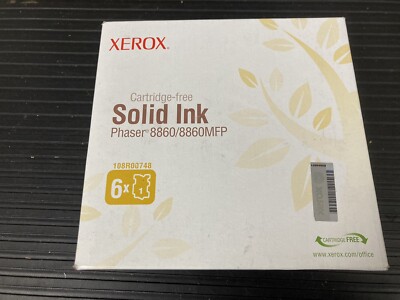 GENUINE Xerox Phaser 8860/8860MFP Solid Yellow Ink Stick 6/Box ...