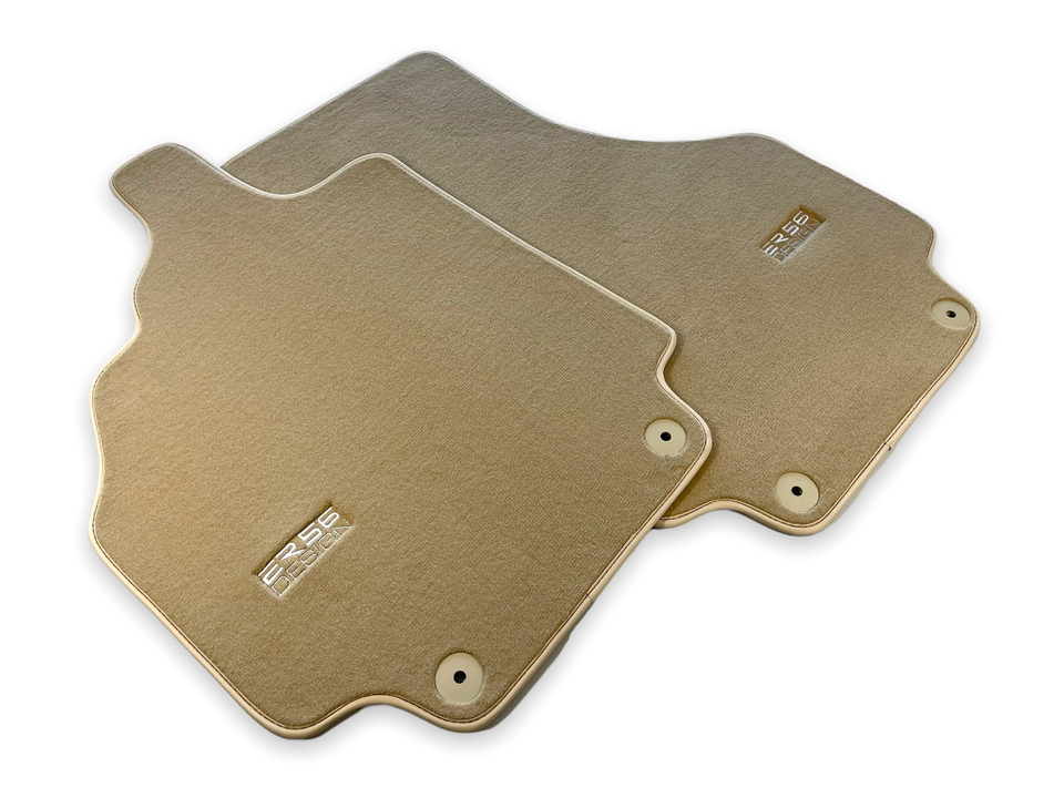 Floor Mats For AUDI R8 2007-2013 Beige ER56 Design Tailored Carpets SET ...