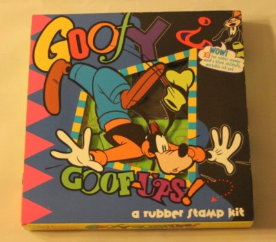 Goofy Goof-Ups Walt Disney Rubber Stampede Kit w Box 6pc Vintage Stamp ...