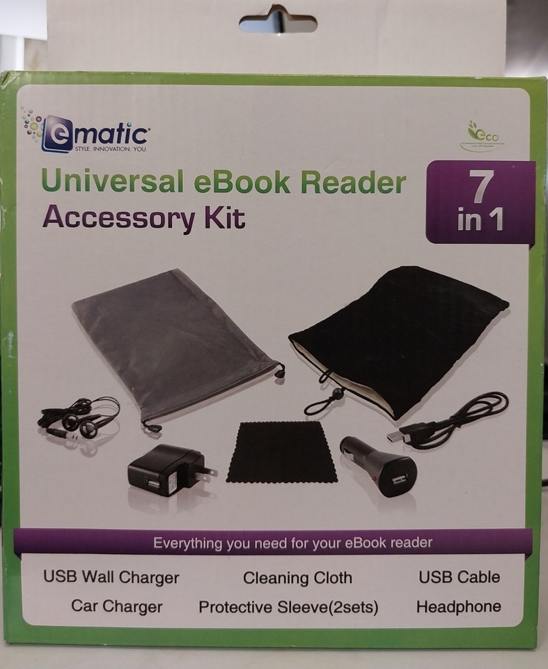 Ematic Universal eBook Reader Accessory Kit 7 in 1 | eBay
