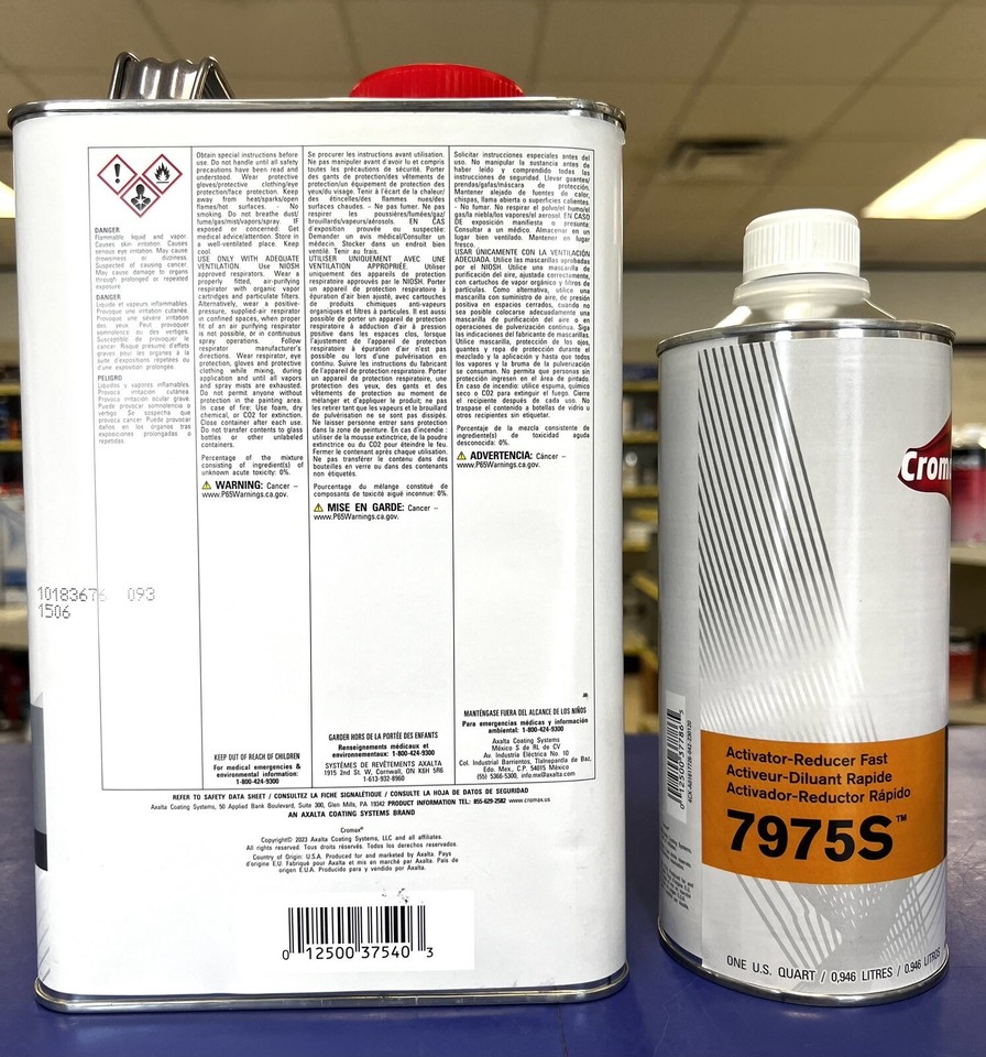 CROMAX 7900S Axalta Multi Use Clear Coat And Activator-Reducer Med ...