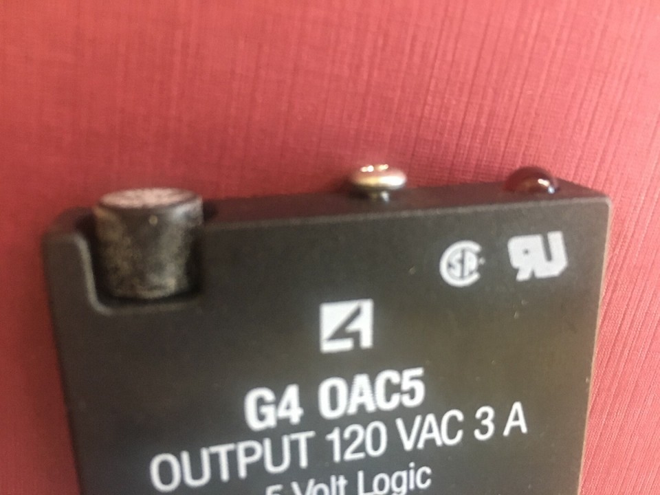 NEW OPTO 22 OUTPUT MODULE (BLACK) G4 OAC5 120 VAC 3 A 5VOLT LOGIC with ...