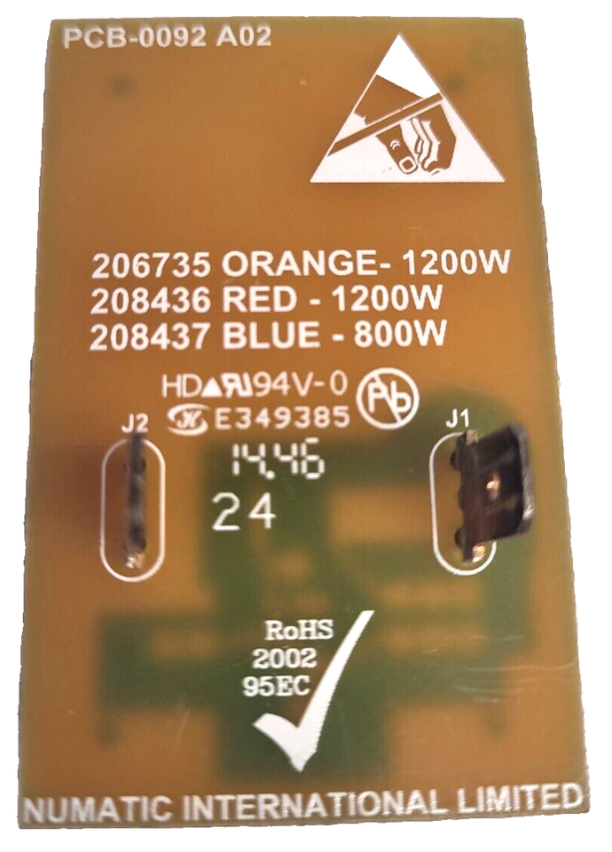 Henry Hoover PCB Board Hetty James NRV200 2 Speed Control 2 Wire 208437 ...