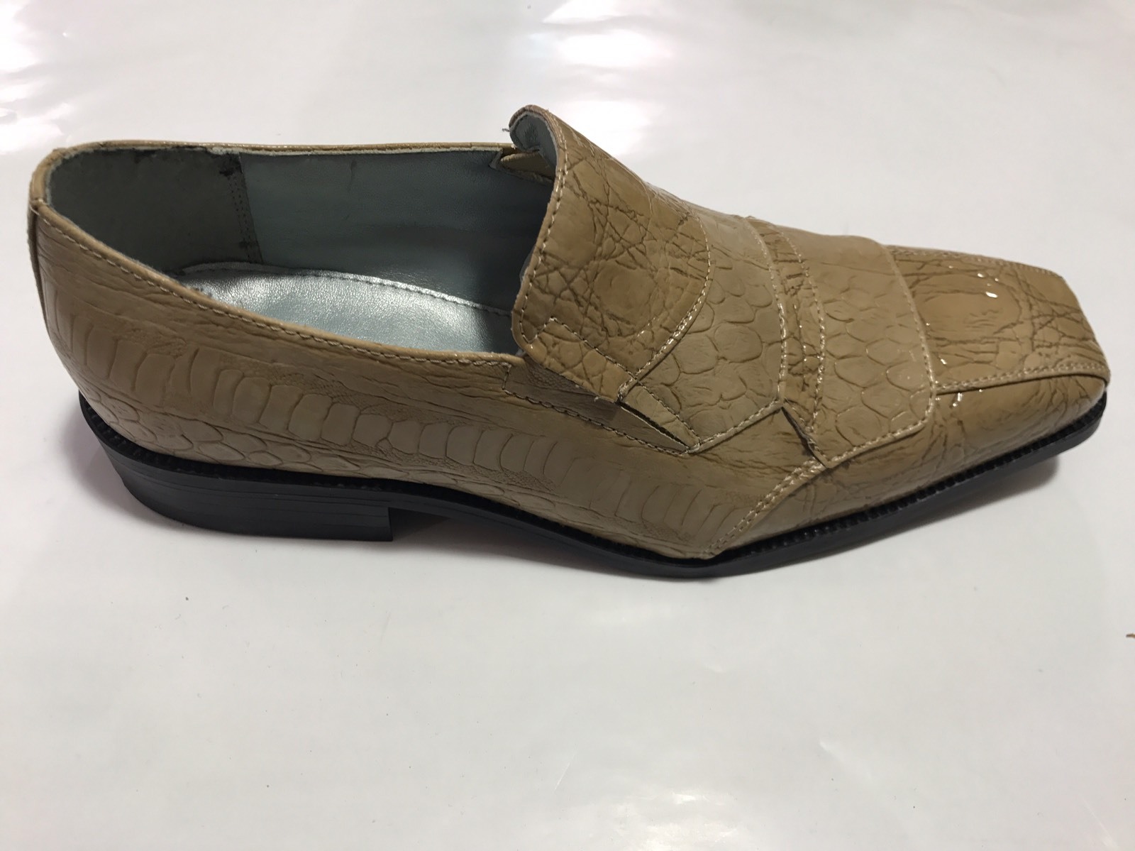 Men's Dress Shoes HUGO VITELLI, Color Oyster Square toe. Man made | eBay