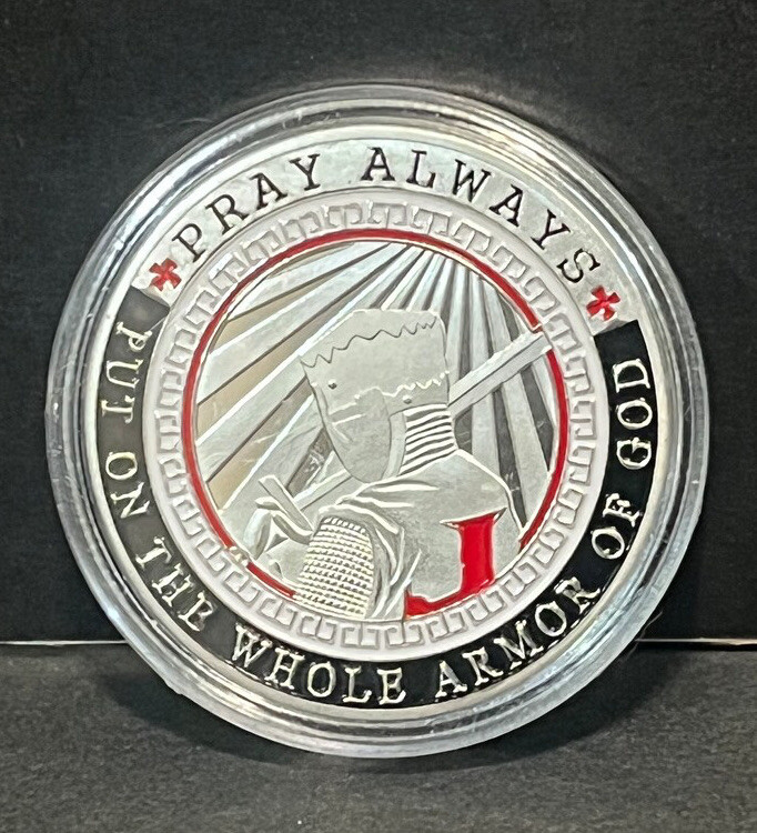 “Put On the Full Armor of God” Collectors/Challenge Coin Eph. 6:13 Pray ...