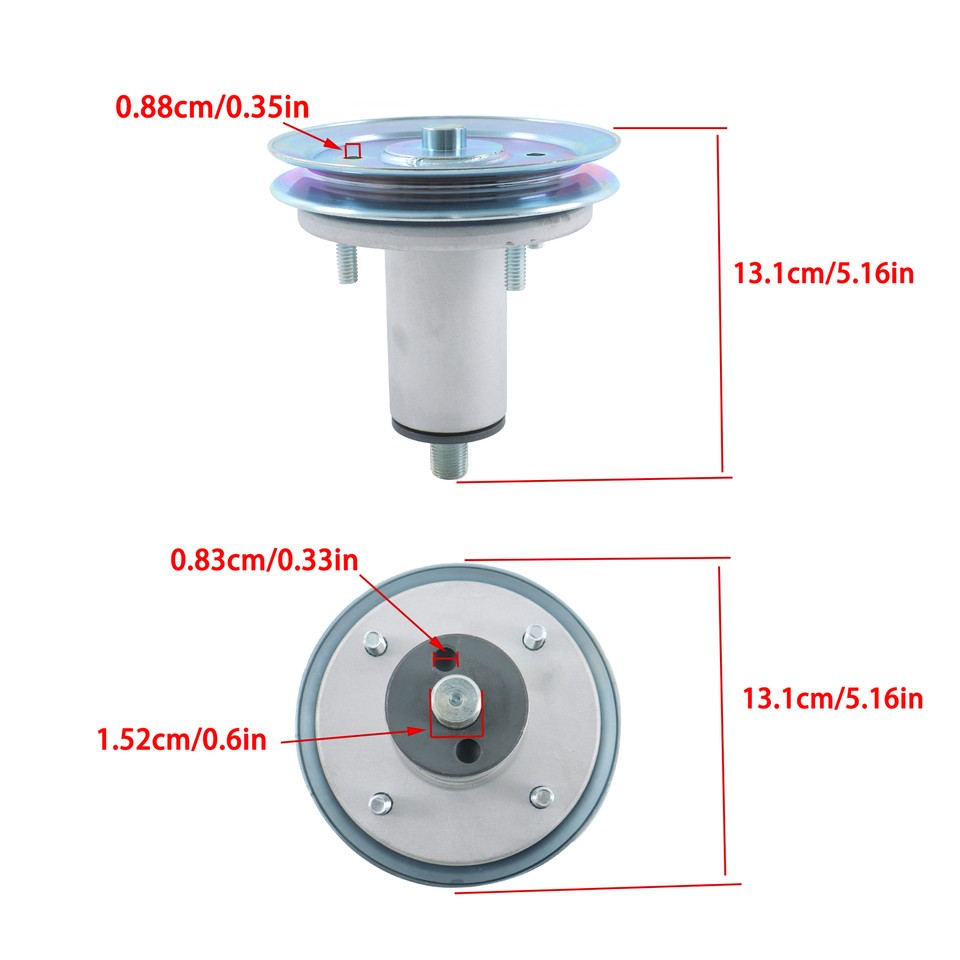 Spindle For Ariens Gravely Ikon-X Edge 51528000 51537200 52-Inch Deck 3 ...